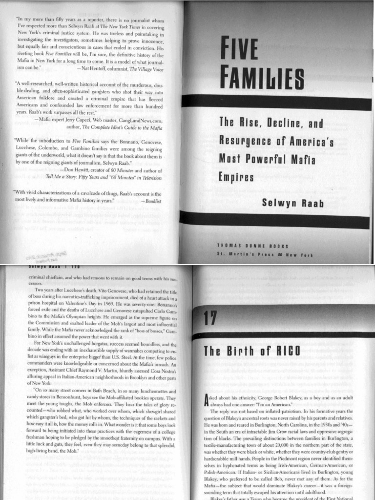 Selwin Raab Five Families | PDF