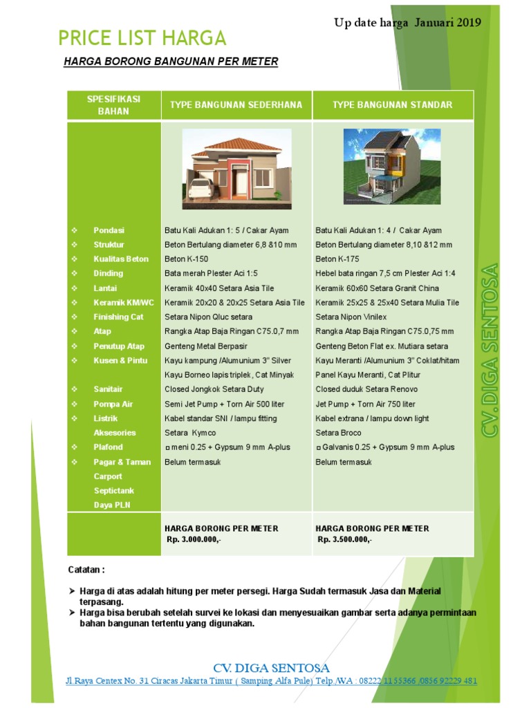Harga Price List 2019 | PDF