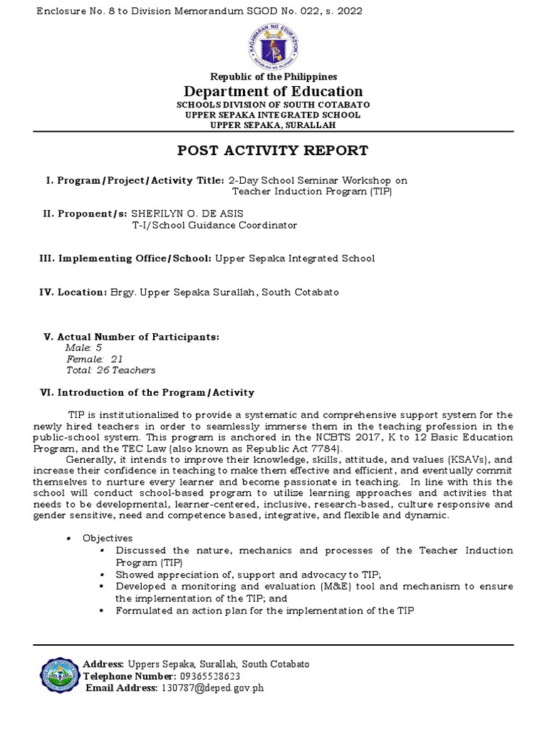 TIP-Post Activity | Download Free PDF | Cognition | Learning