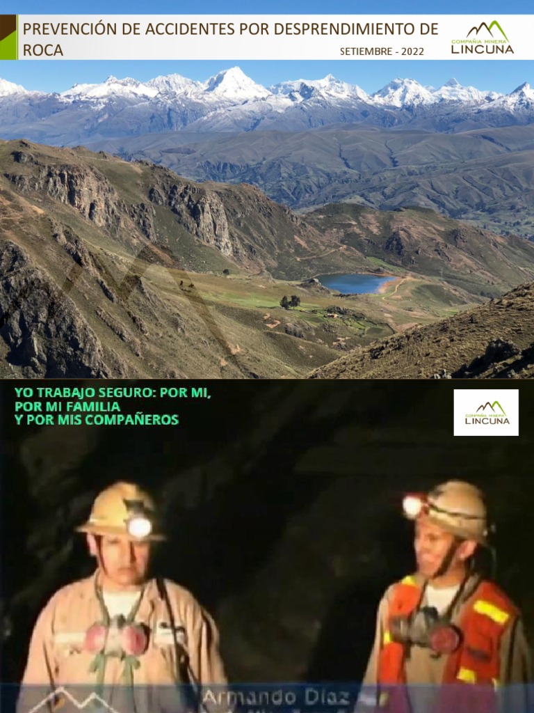 Prevención de accidentes por caída de rocas en mina subterránea | PDF ...