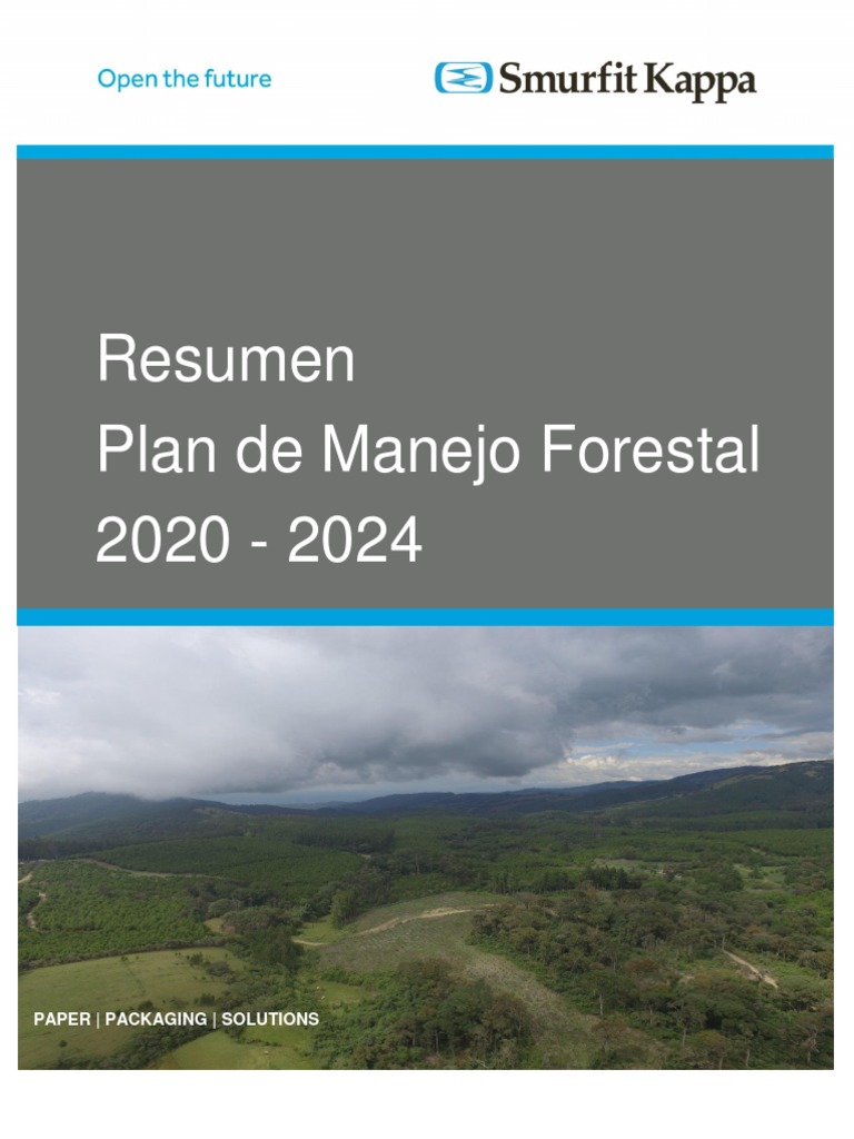 Resumen Plan de Manejo Forestal 2020 - 2024 | PDF