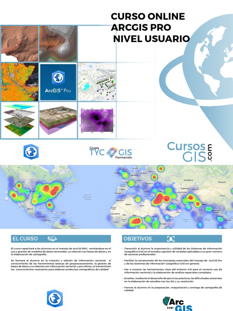 Curso Online de ArcGIS Pro Nivel Usuario | PDF | Sistema de información ...