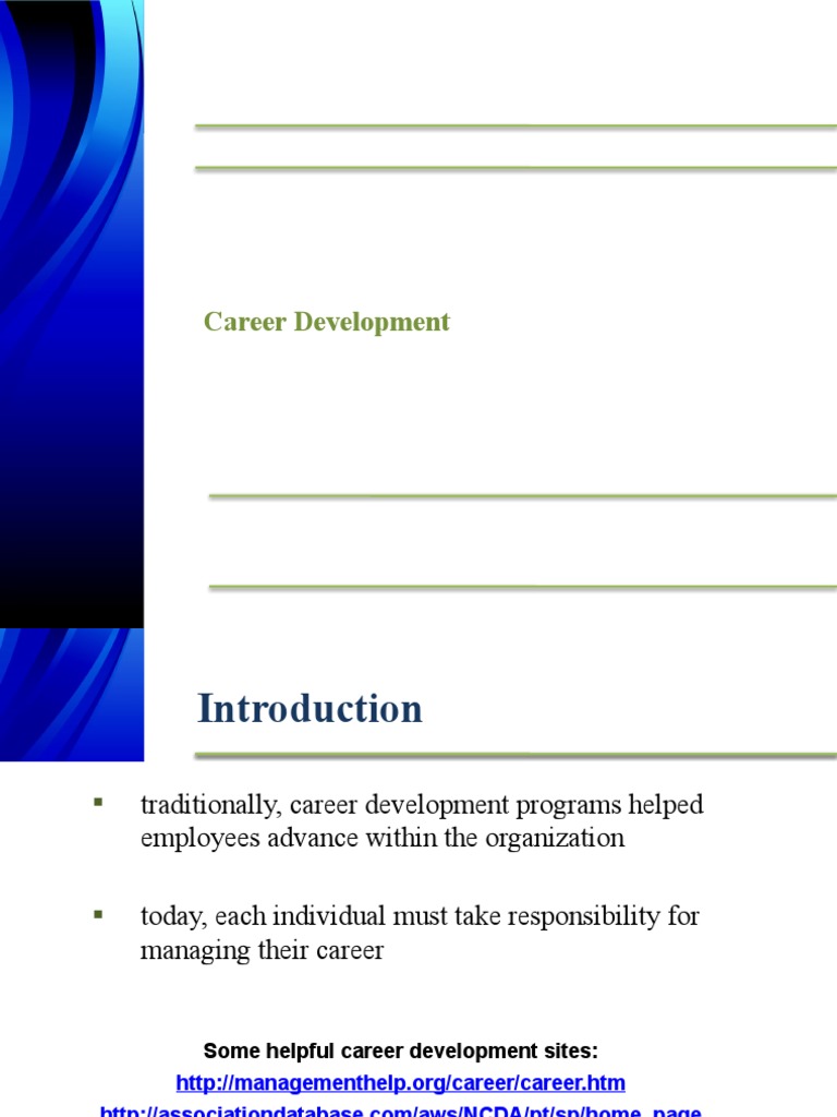 HRM 07.ppt - Career Development | PDF