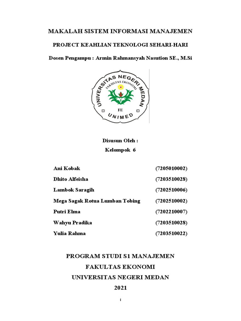 Makalah Project Keahlian Teknologi Sehari-Hari | PDF