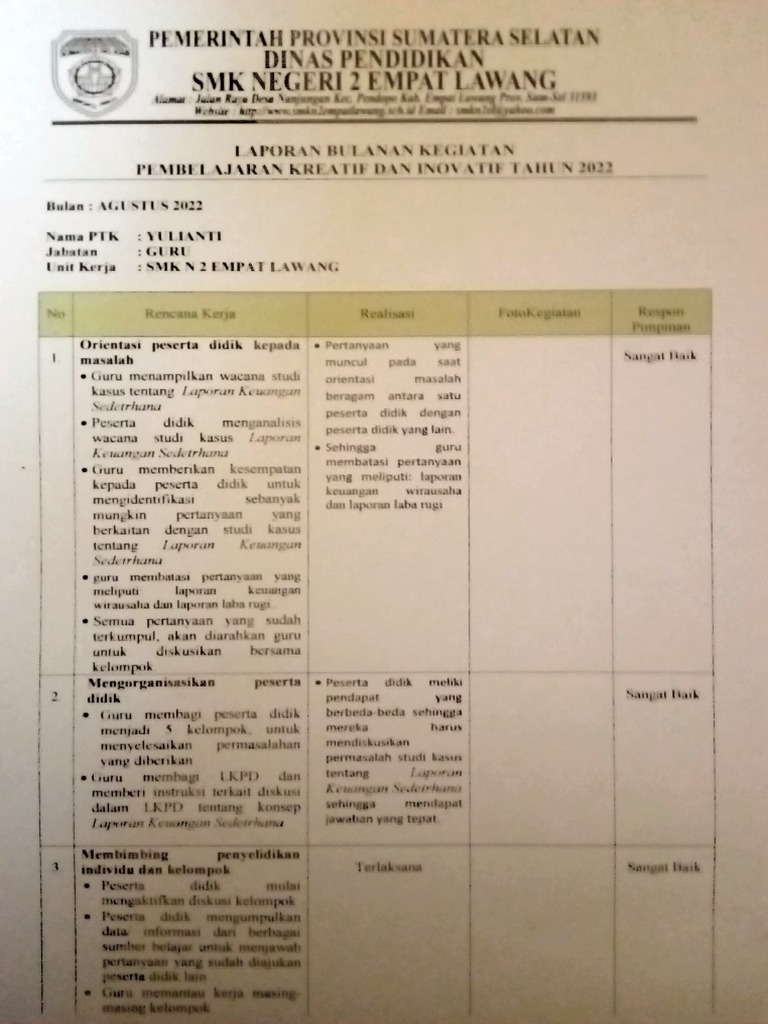 Lap Agustus 2022 | PDF