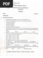 Grade 12 Physics Notes | PDF | Transformer | Electromagnetic Induction