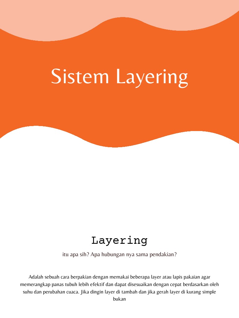 Panduan Layering untuk Pendakian | PDF