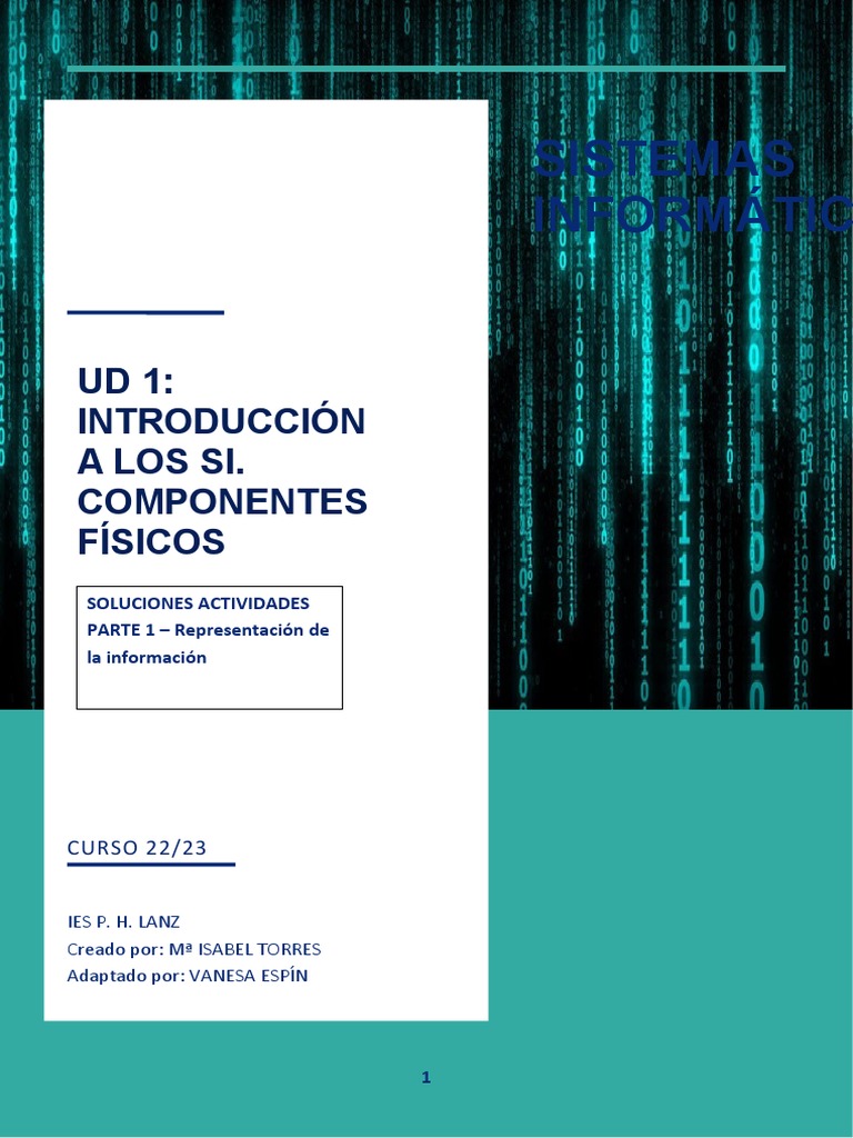 SI-TEMA 1 - Parte 1 - Actividades SOLUCIONES | PDF | Poco | Números