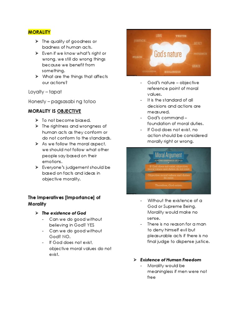 Lesson 2 Morality Pdf