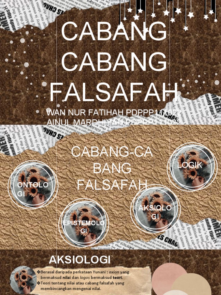Cabang Cabang Falsafah Aksiologi Dan Logik | PDF | Filsafat | Sains ...