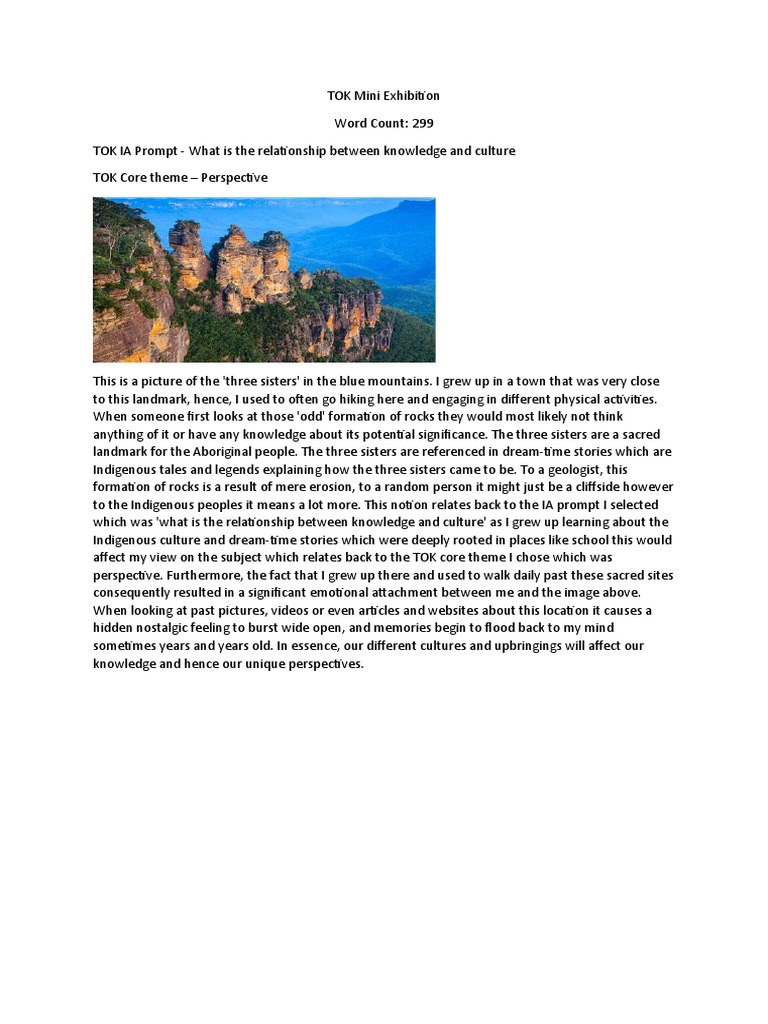 TOK Mini Exhibition | PDF TOK Mini Exhibition | PDF