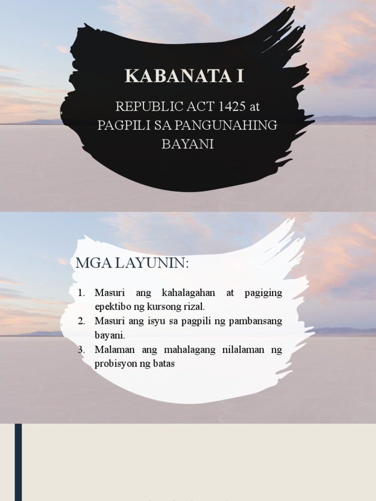 KABANATA 1 - Batas Rizal | PDF | Philippines