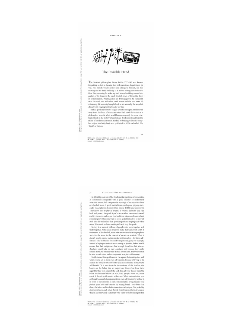 Book "A Little History of Economics" Chapter 6 | PDF
