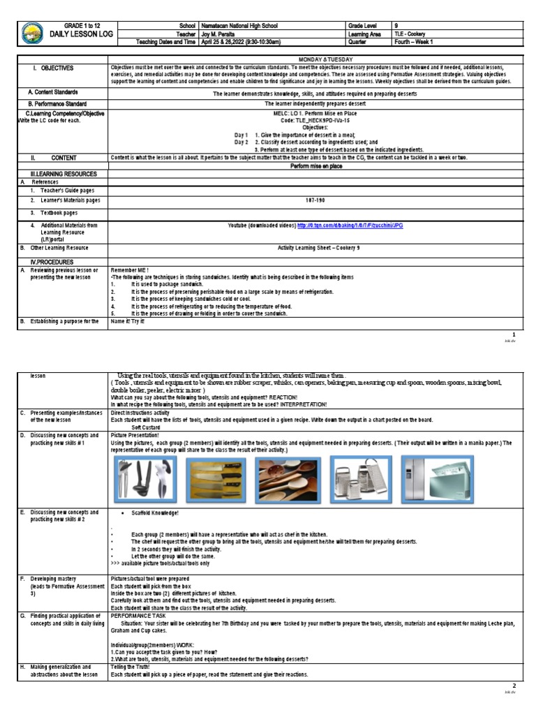 DO-42-s2016-patterned-DLL-TLE 9 - 4th 1 | PDF