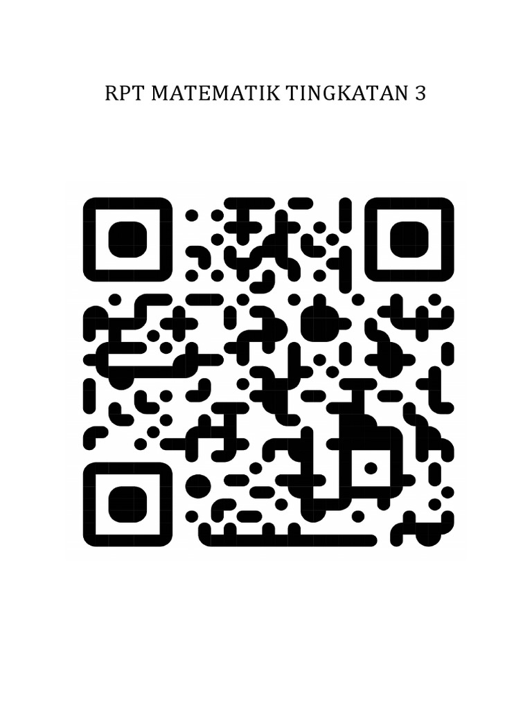 RPT Matematik Tingkatan 3.docxqr | PDF