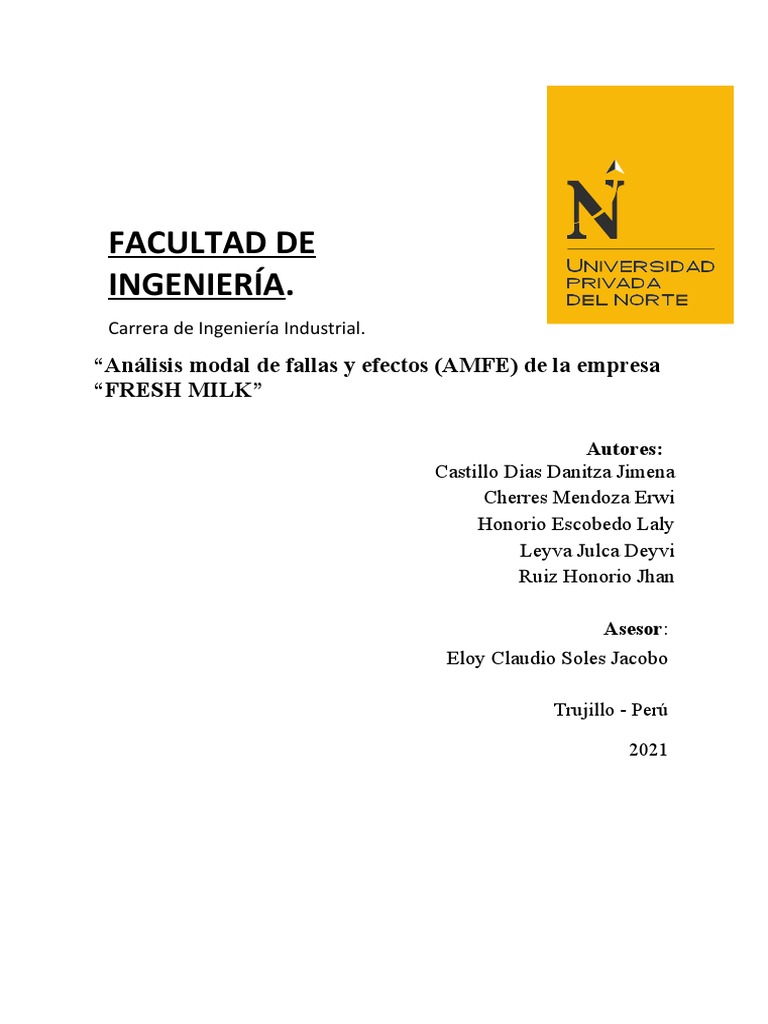 Informe Amfe Calidad | PDF