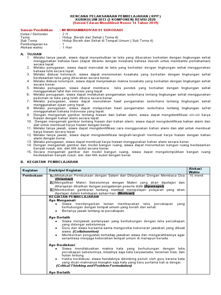 2.4.4.1 - RPP Revisi 2020 | PDF