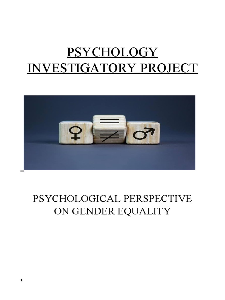Psychology Investigatory Project | PDF