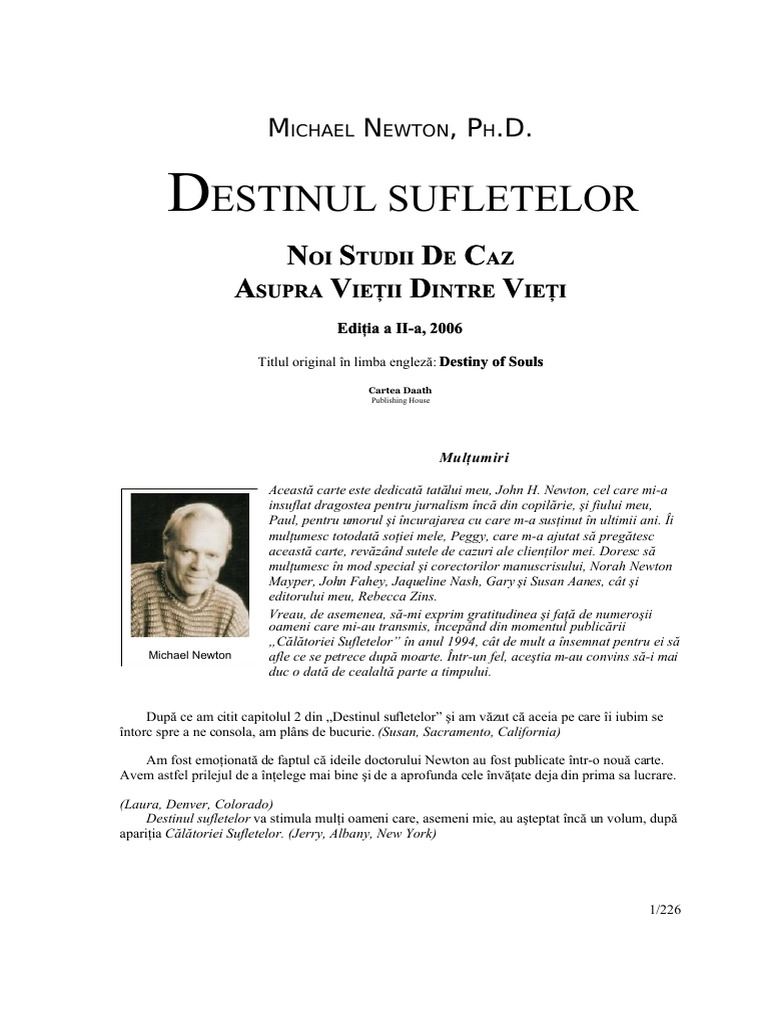Michael Newton 2 Destinul Sufletelor | PDF