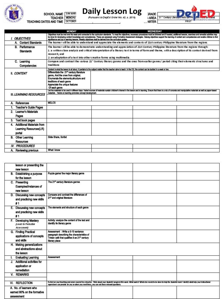 Compare and Contrast Genre and Elemnts | PDF | Teaching Method ...