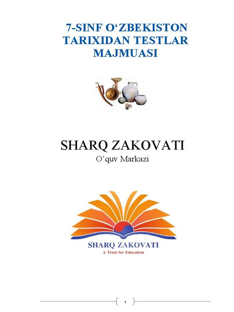 7-Sinf O'zbekiston Tarixi | PDF