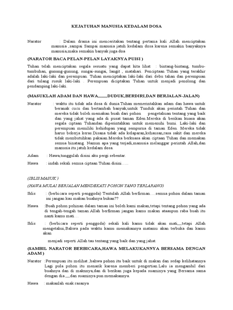 Kejatuhan Manusia Kedalam Dosa | PDF