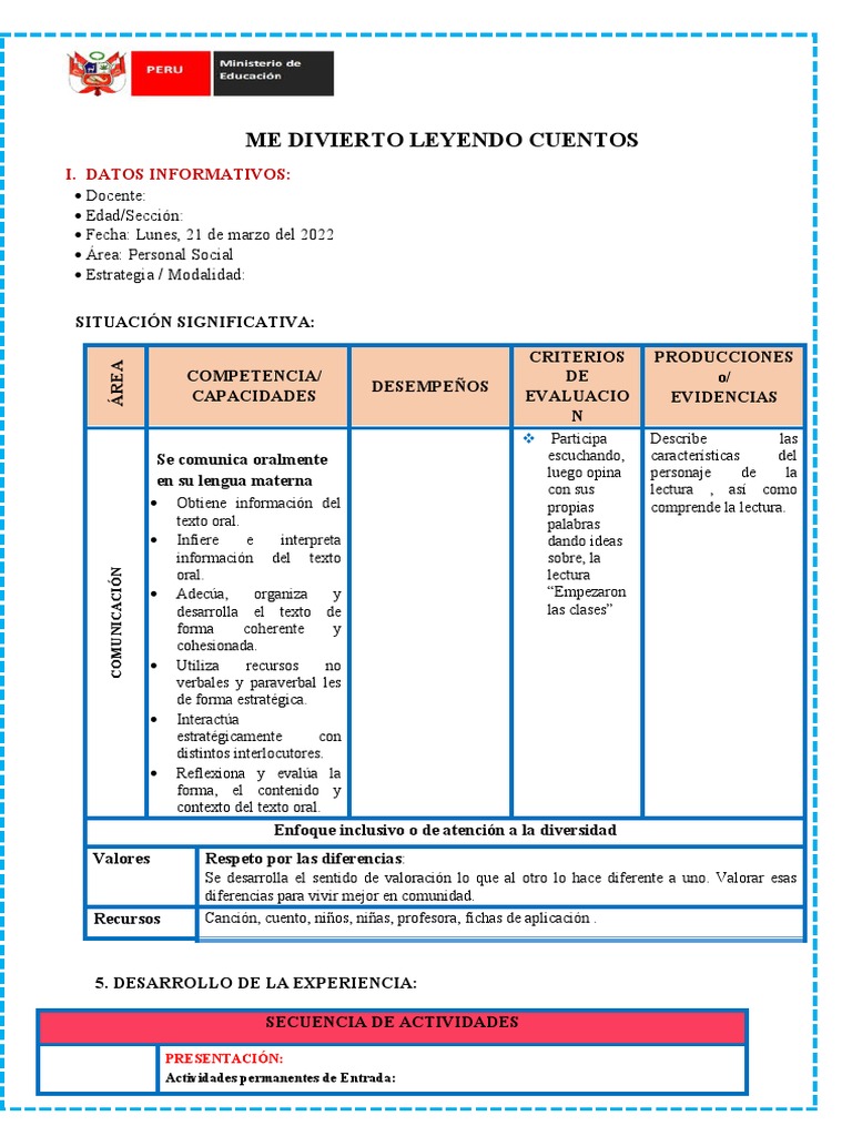 6 Me Divierto Leyendo Cuentos Pdf Modificación De Comportamiento