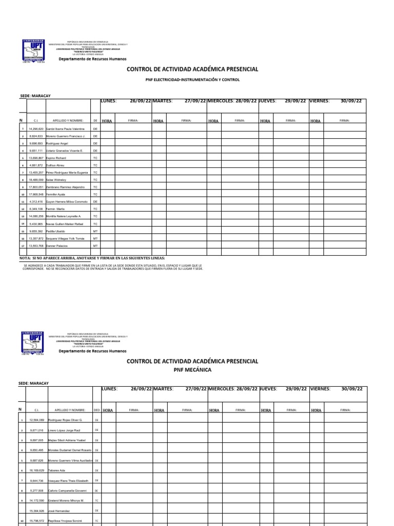 Control Académico | PDF