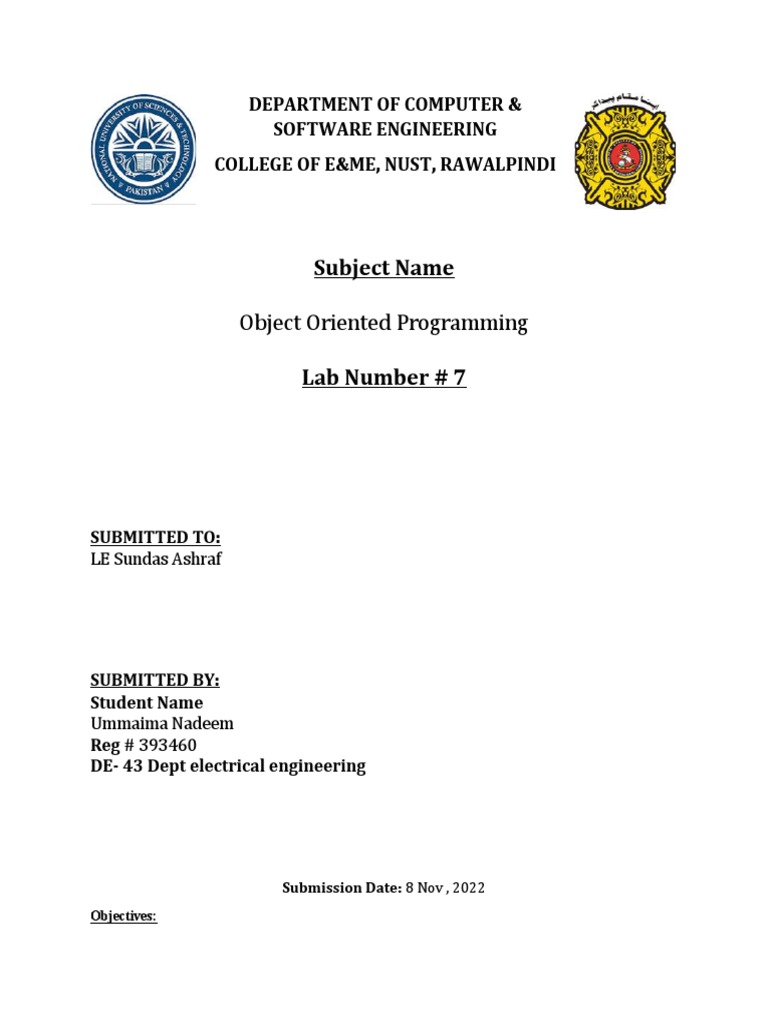 Samplelabreport 3 Pdf Programming Paradigms Computer Programming