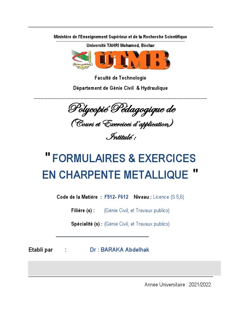 Polycopié Formulaire Et Exercices en CM | PDF