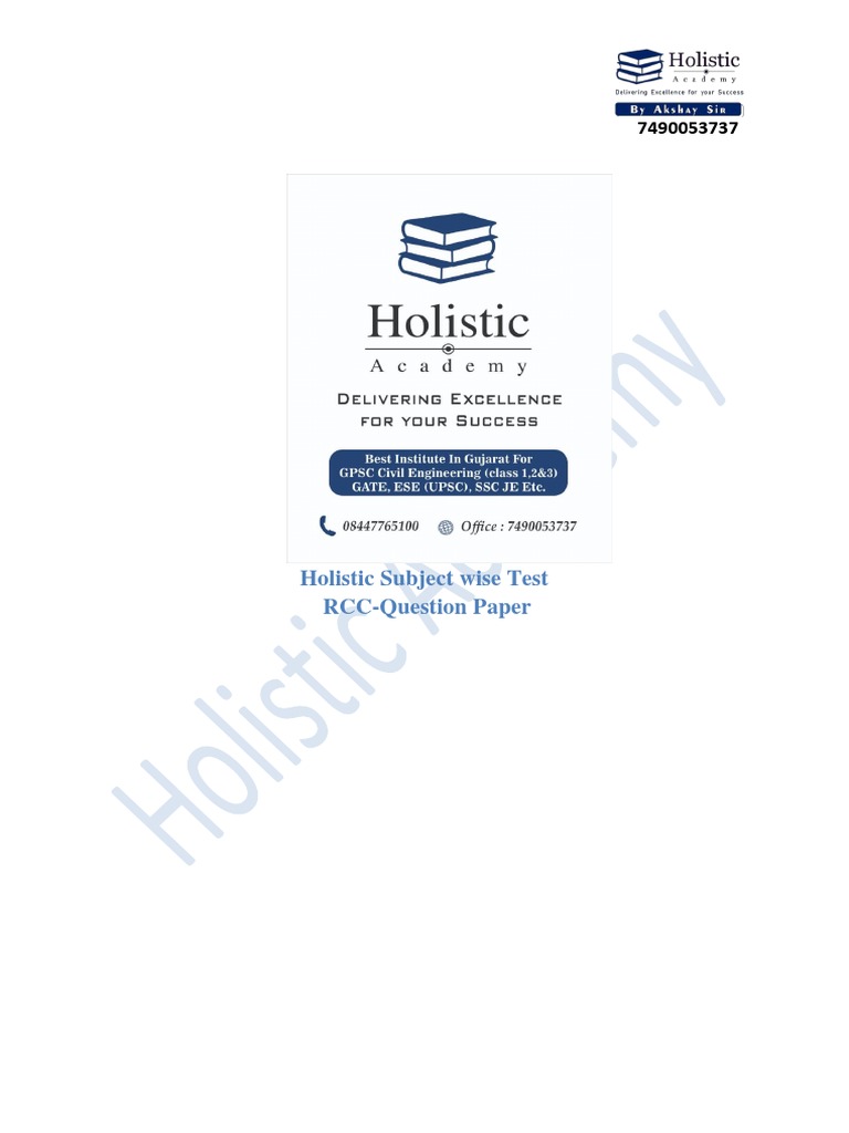 Holistic Academy-Test-RCC Q-Paper | PDF