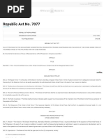 Republic Act 7077 - AFP Reservist Act of 1991 | PDF | Officer (Armed ...