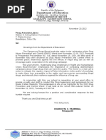 Request Letter To PNP | PDF