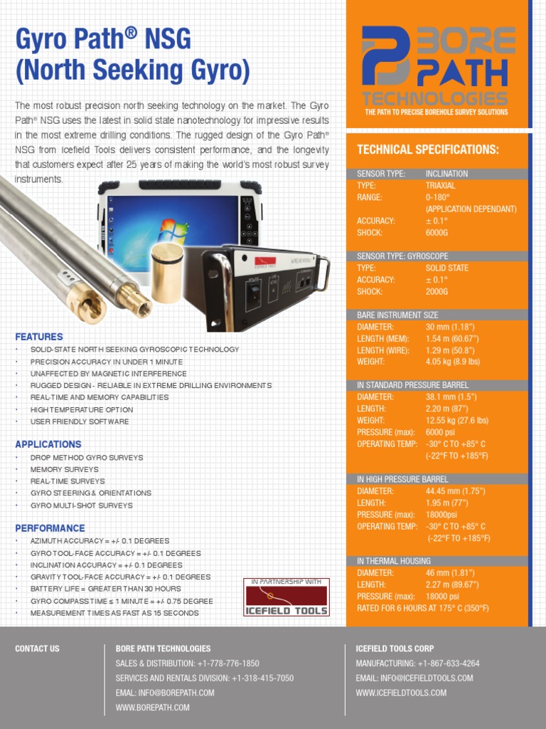 Gyro Path NSG Sales Sheet | PDF | Gyroscope | Manufactured Goods