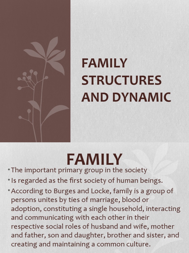 Family Structures and Dynamic | PDF