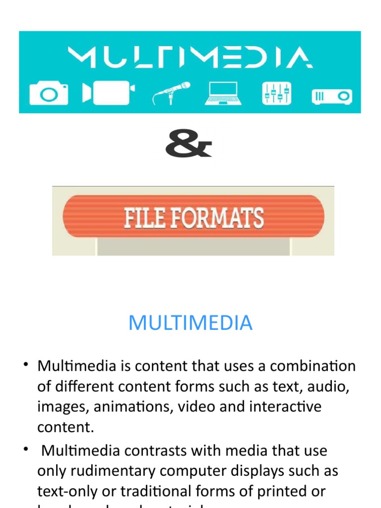 Multimedia and File Formats | PDF | Data Compression | Mp3