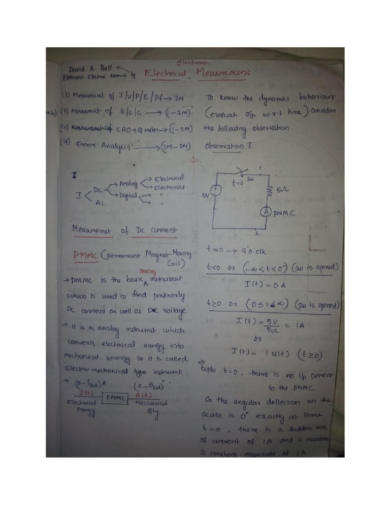 Measurement - Notes-Phanindra Sir (MADE EASY) | PDF
