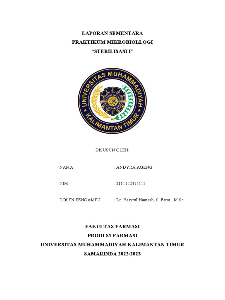 Praktikum Sterilisasi Mikrobiologi 2023 | PDF | Sains & Matematika