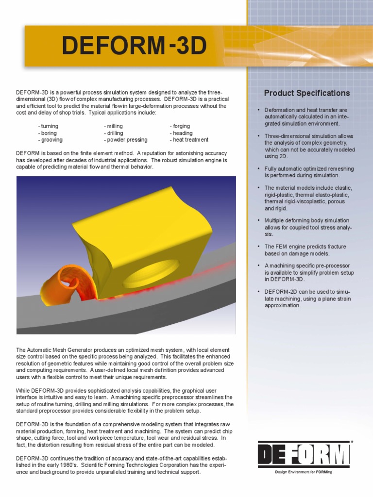 DEFORM 3D Machining | PDF