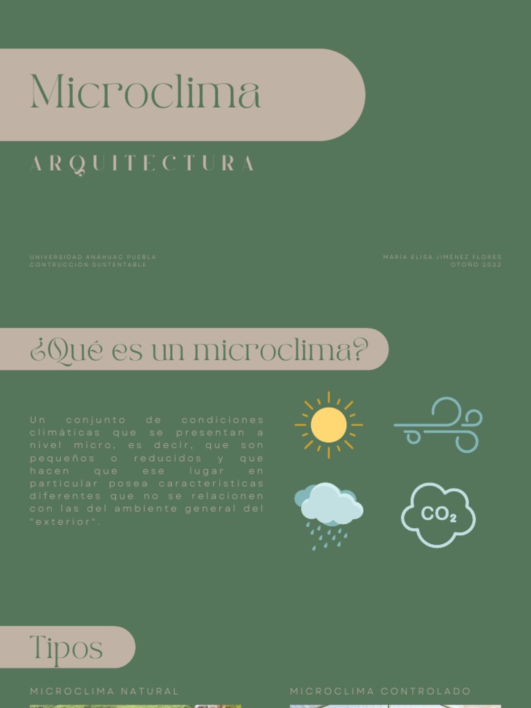 Microclima en La Arquitectura - Elisa | PDF | Sectores Economicos | Diseño