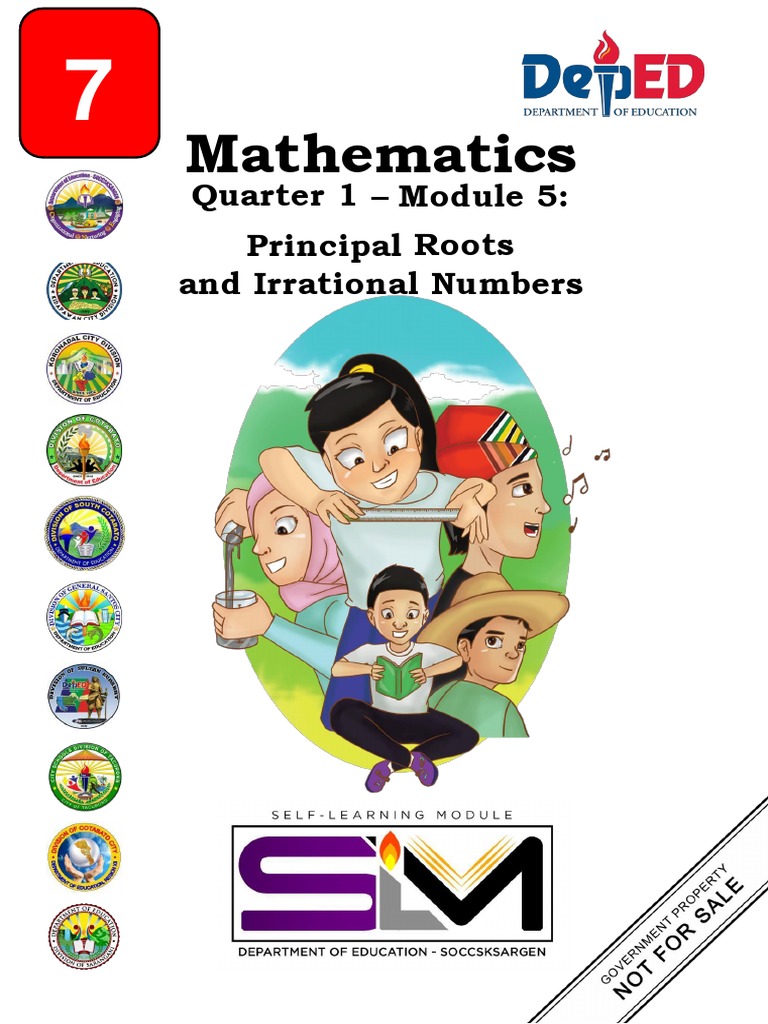 Math7 q1 Mod5of8 Principal Roots and Irrational Numbers v2 | PDF