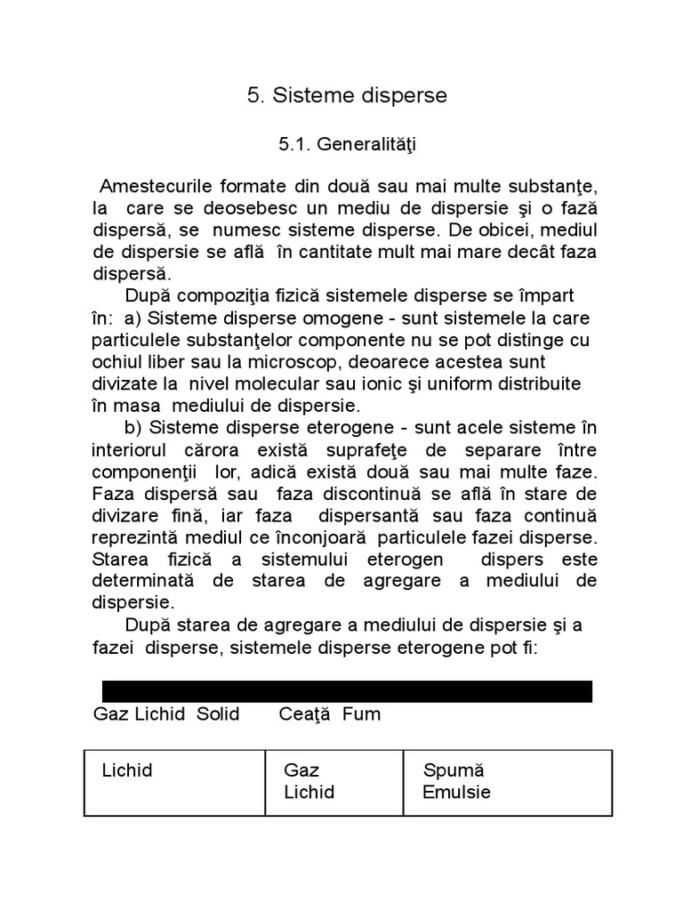 C5 - C6 - Sisteme Disperse | PDF
