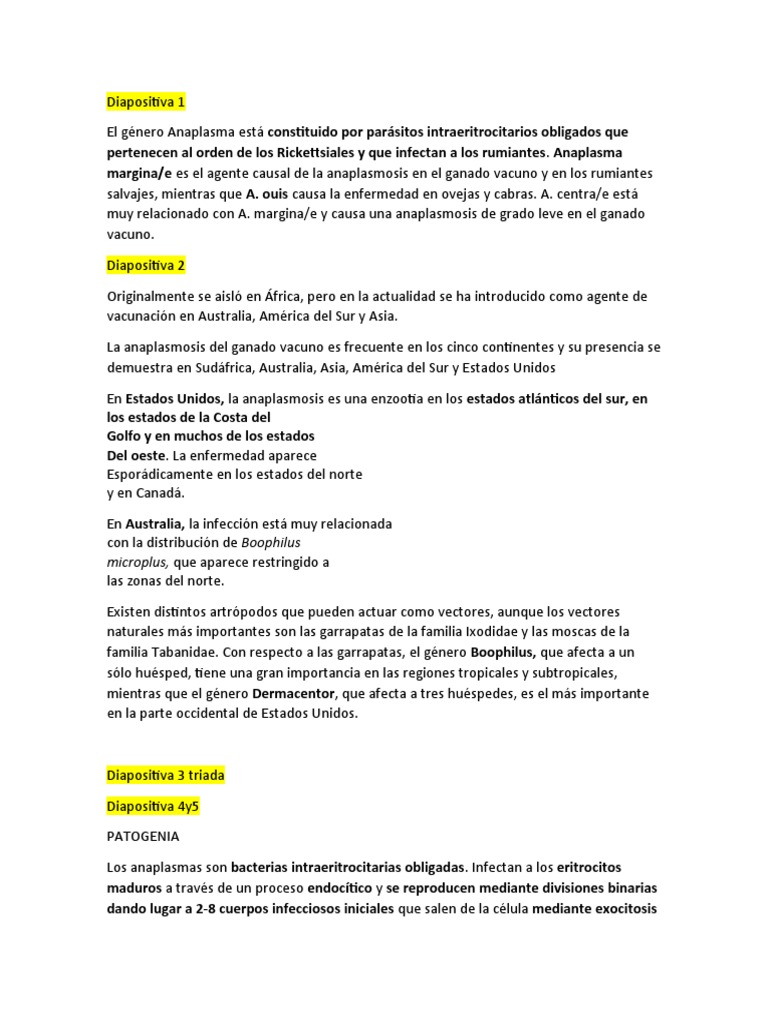 Anaplasma Exp Word | PDF