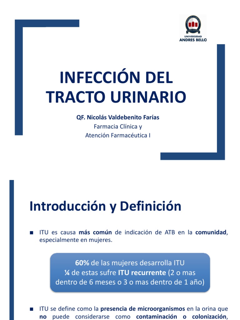 Definición y Tratamiento de ITU | PDF | Inmunología | Salud pública