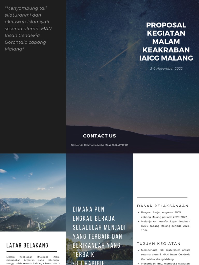 Proposal Kegiatan Makrab IAICG 2022 | PDF