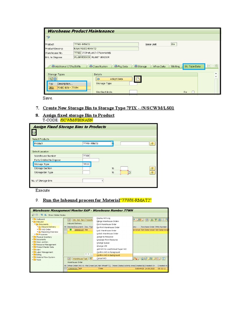 S4E-11 - Putaway To Fixed Bin | PDF