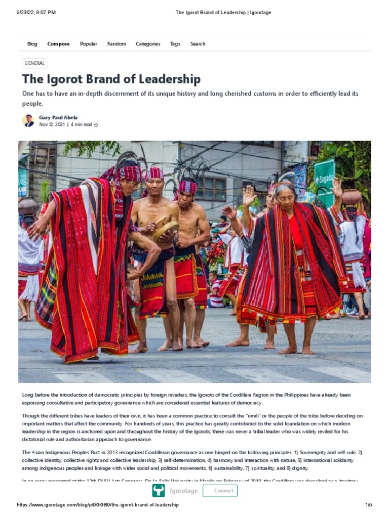 The Igorot Brand of Leadership | PDF