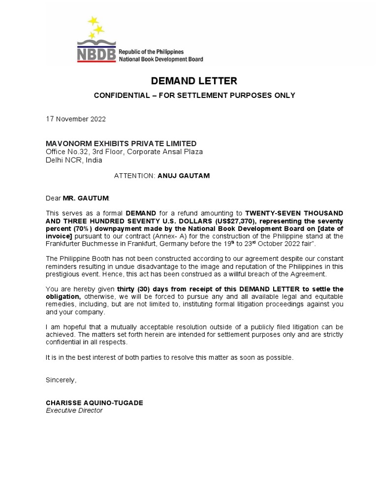 Demand Letter | PDF