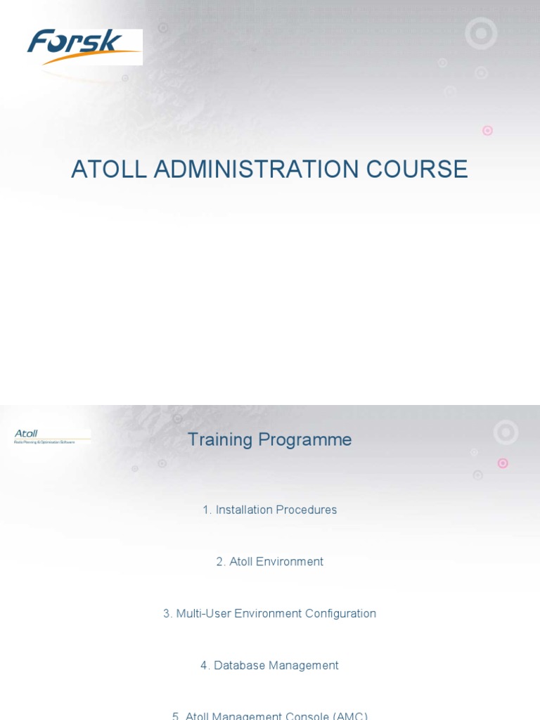 Atoll | PDF | Computer File | Installation (Computer Programs)