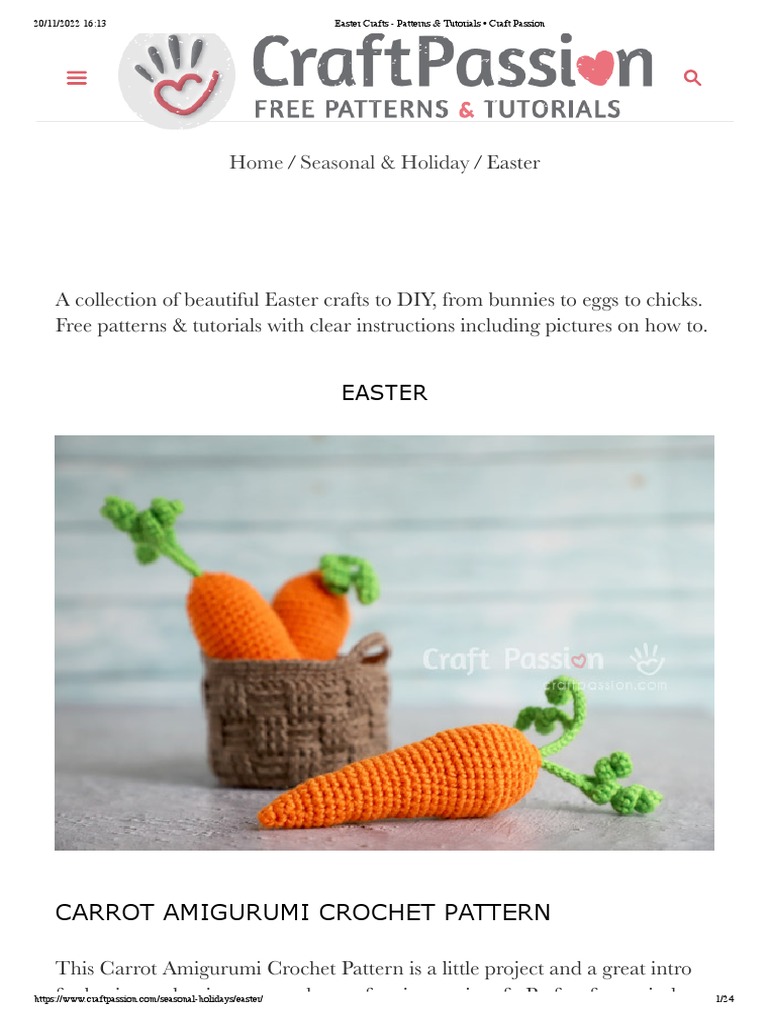 Easter Crafts - Patterns & Tutorials - Craft Passion | PDF